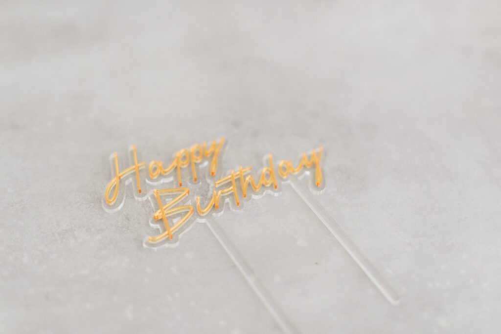 3D Caketopper 'Happy Birthday' (2 Stück) - Fräulein K. Sagt Ja