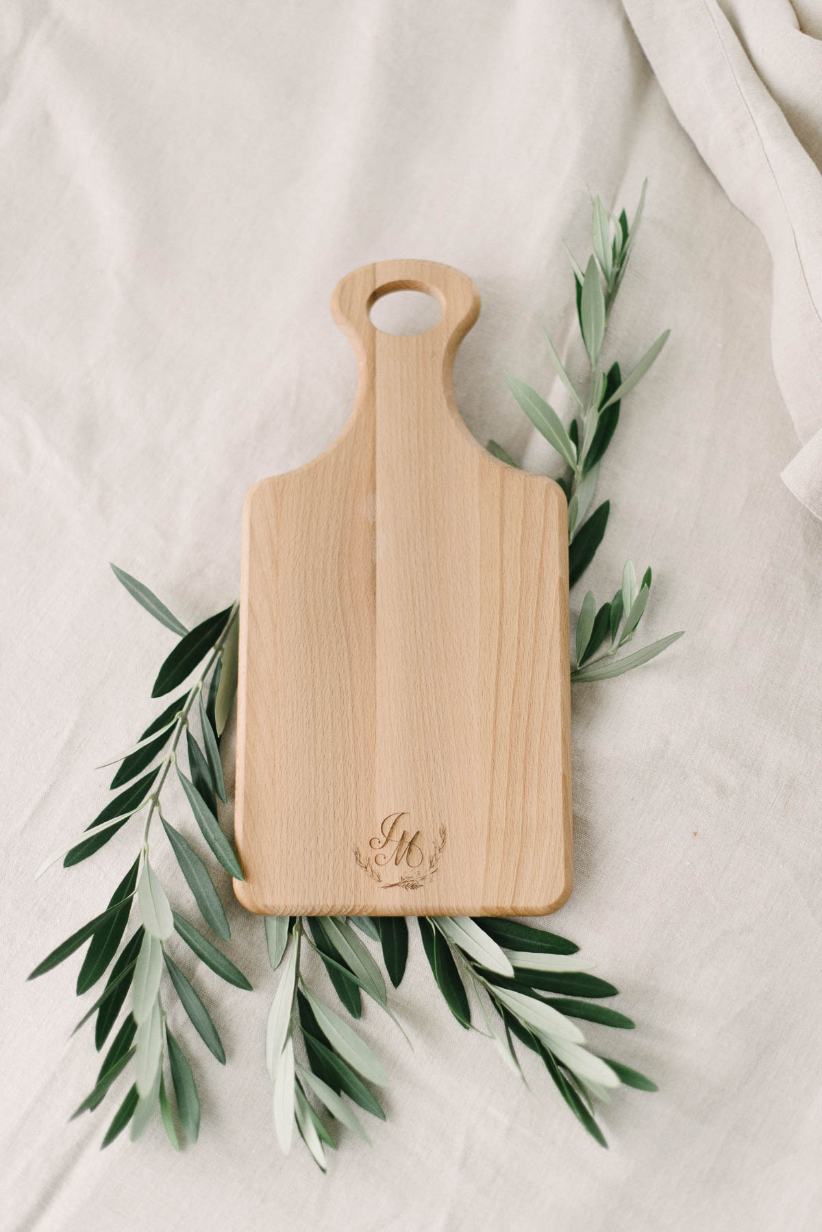 Schneidebrett 'Monogramm' - Fräulein K. Sagt Ja