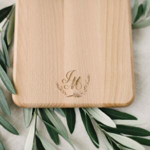 Schneidebrett 'Monogramm' - Fräulein K. Sagt Ja