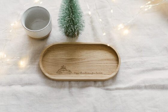Minitablett 'Christmas Car' mit Wunschtext - Fräulein K. Sagt Ja