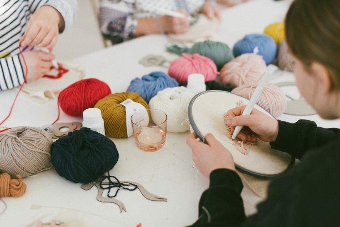 Gruppen Workshop: Punchneedle - Fräulein K. Sagt Ja Partyshop