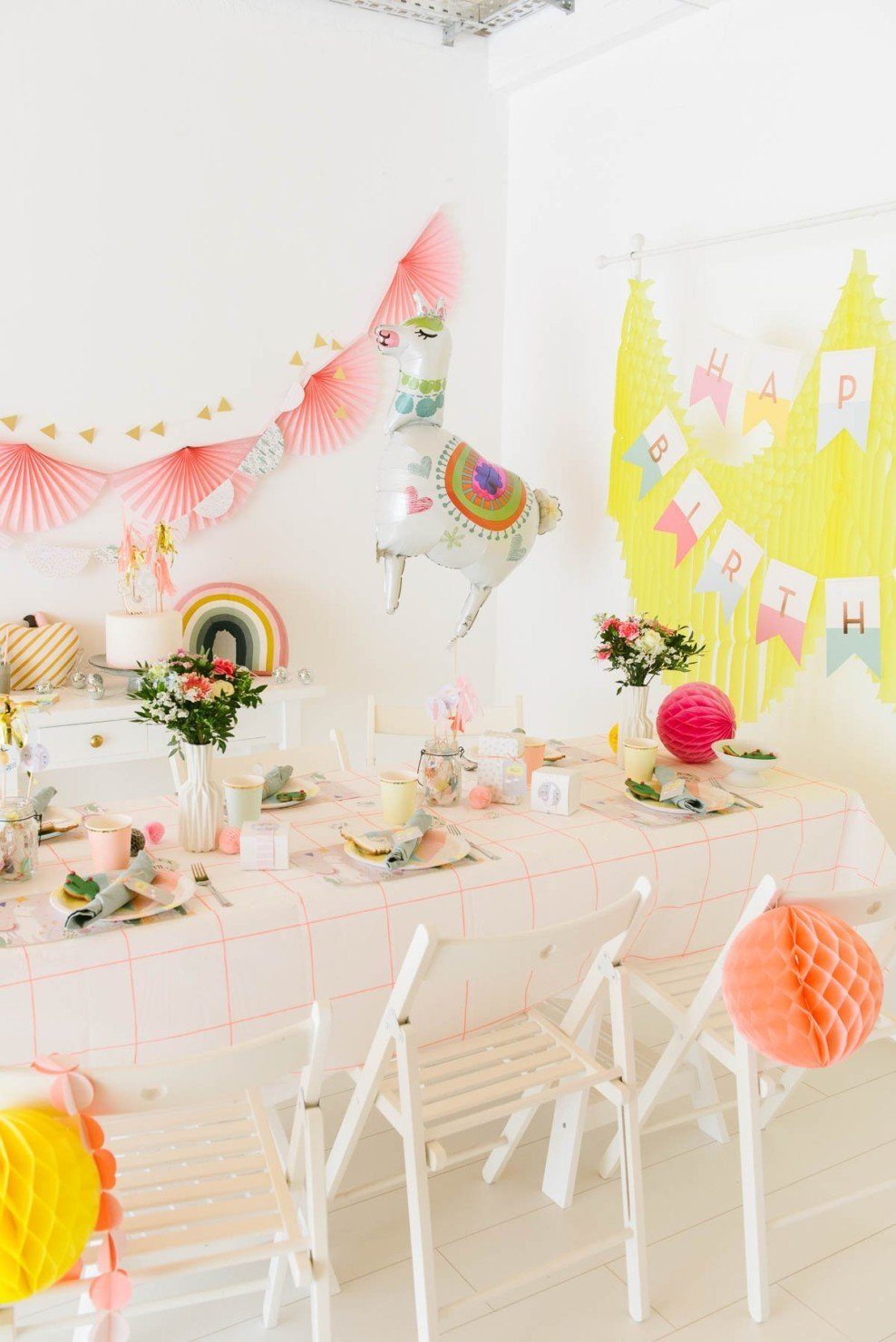 Lama Party Dekoration für den Kinder- und Teenagergeburtstag - Fräulein ...