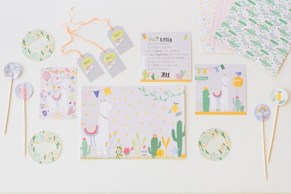 Lama Party Dekoration für den Kinder- und Teenagergeburtstag - Fräulein ...