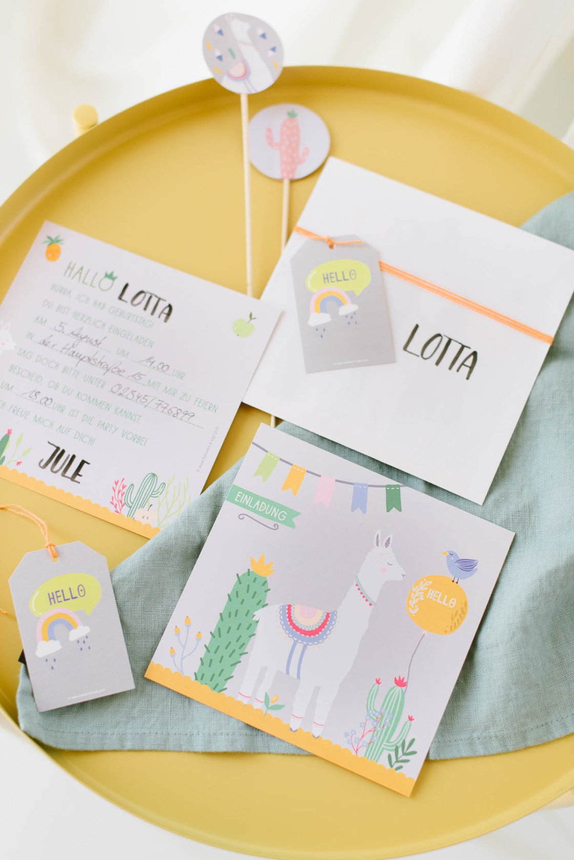 Lama Party Dekoration für den Kinder- und Teenagergeburtstag - Fräulein ...